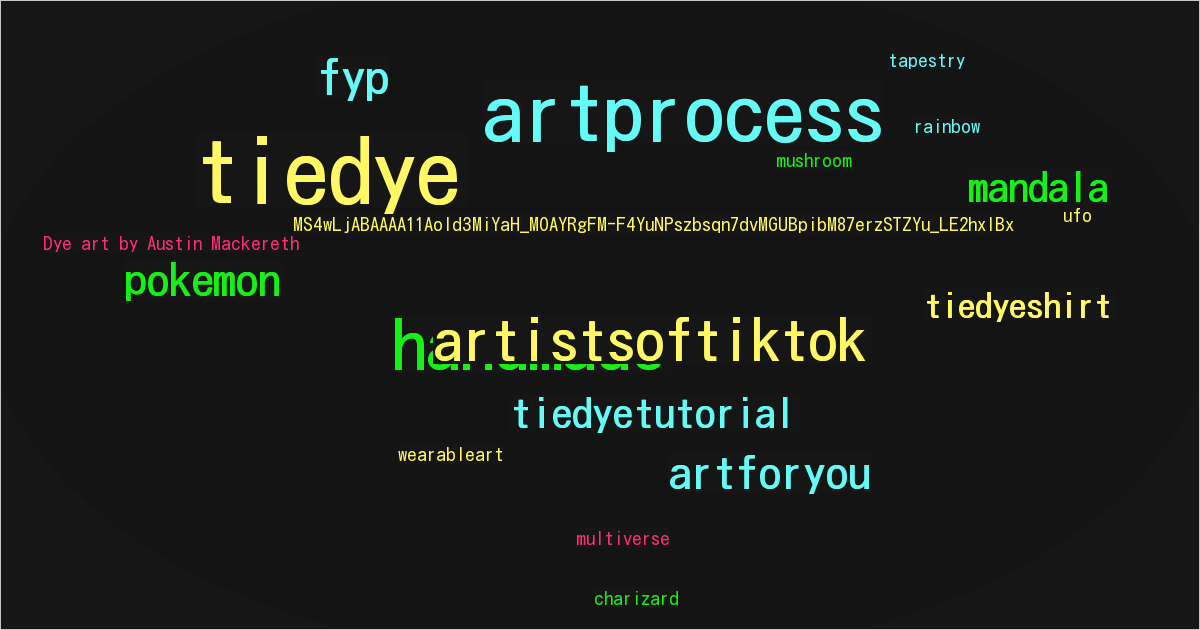 Dye art by Austin Mackereth TikTok : 人気のティックトッカー