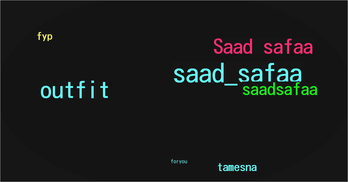 Saad safaa TikTok : 人気のティックトッカー